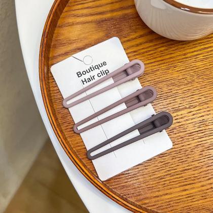 Matte Geometry Hair Clips Set For Women on Luulla