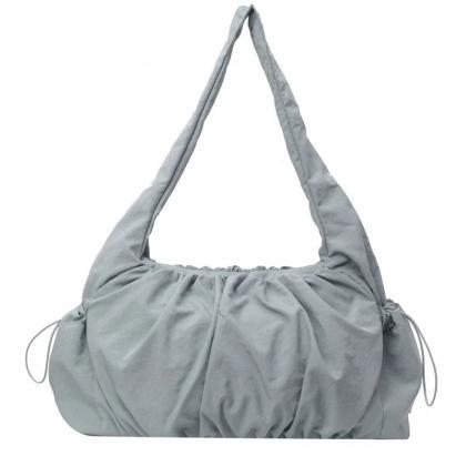 Light Blue Casual Chic Gathered Handbag on Luulla