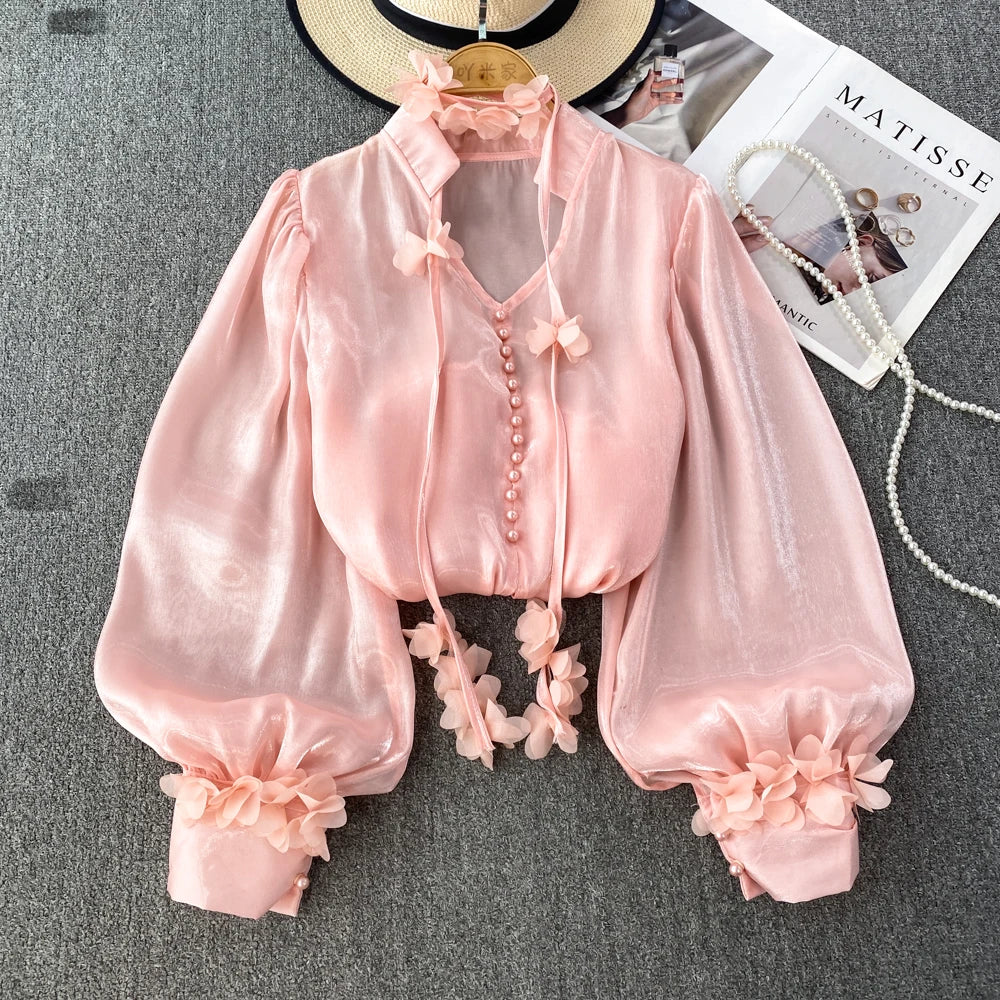 sheer blouse ruffle