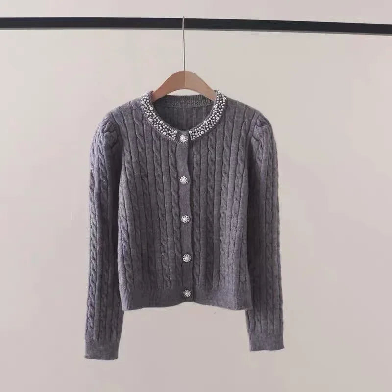 Classic Cable Knit Cardigan Sweater Collection Assortment on Luulla