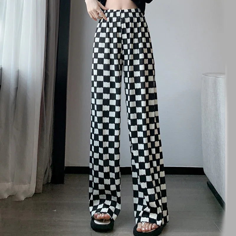 Womens Chic Flowing Print Wide-leg Pants on Luulla
