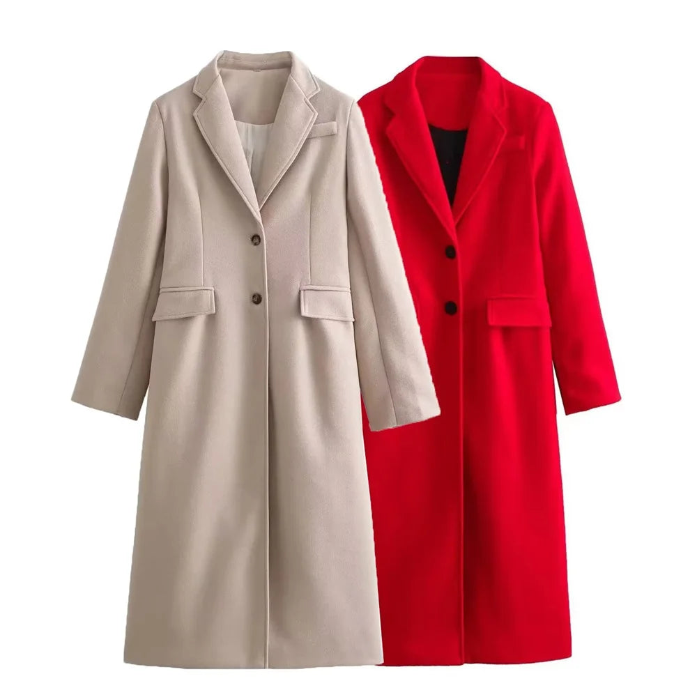 Womens Classic Long Wool Winter Overcoat Collection on Luulla