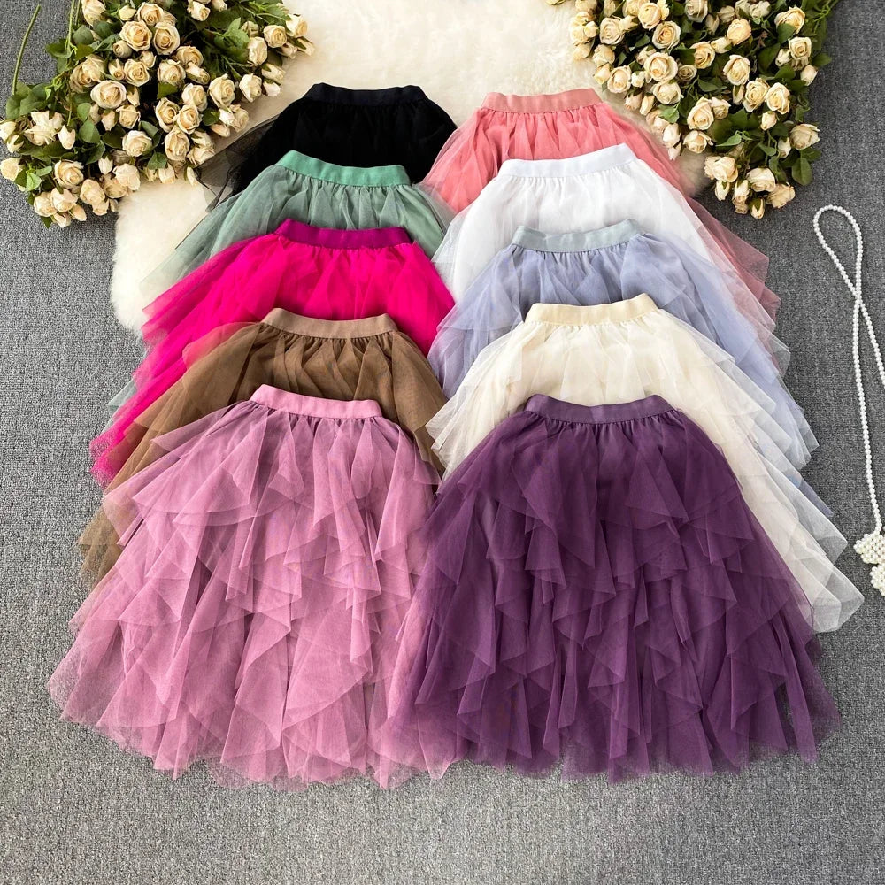 Girls Multi-layer Tulle Skirt Collection, Various Colors on Luulla