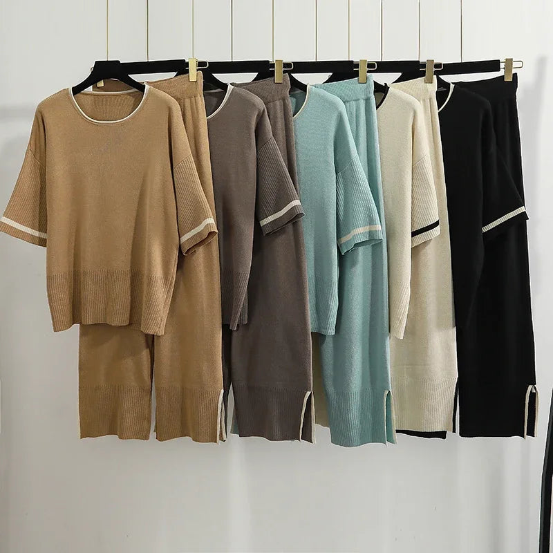 Cozy Two-piece Knitted Lounge Set Collection on Luulla