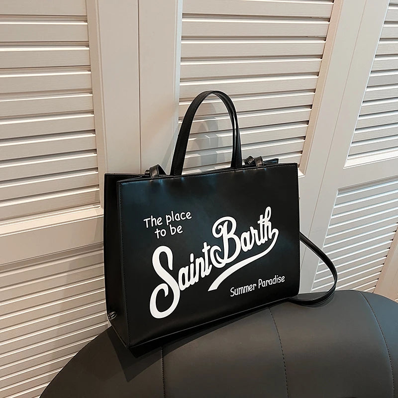 Saint Barth Black Tote Bag Summer Paradise on Luulla