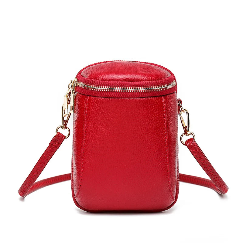 Black Leather Crossbody Purse With Adjustable Strap on Luulla