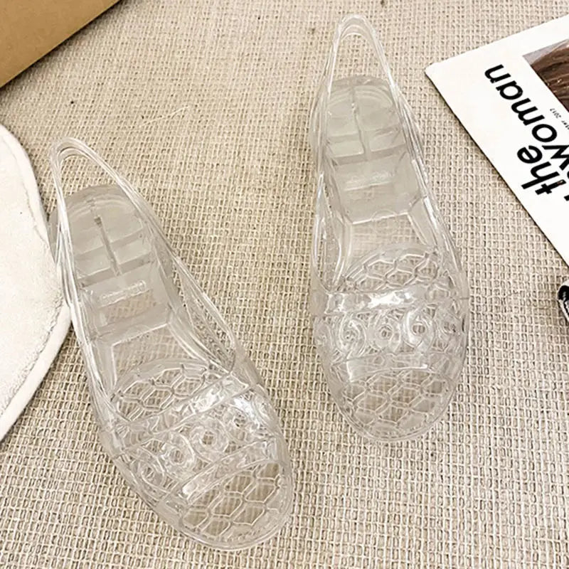 Clear Transparent Jelly Shoes For Women on Luulla
